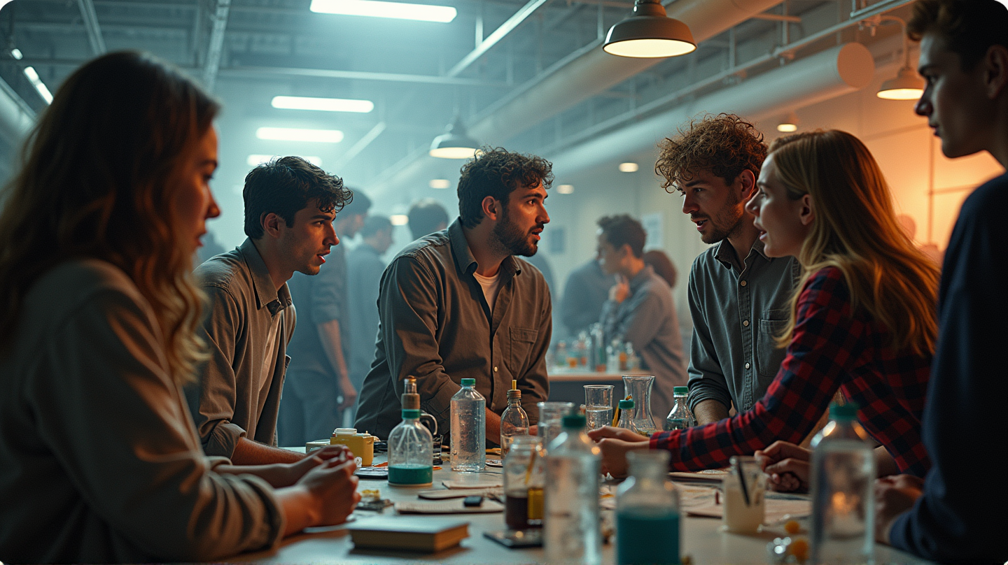 Chaos Unleashed: College Students Clash in Science Lab Area Inflicts ...