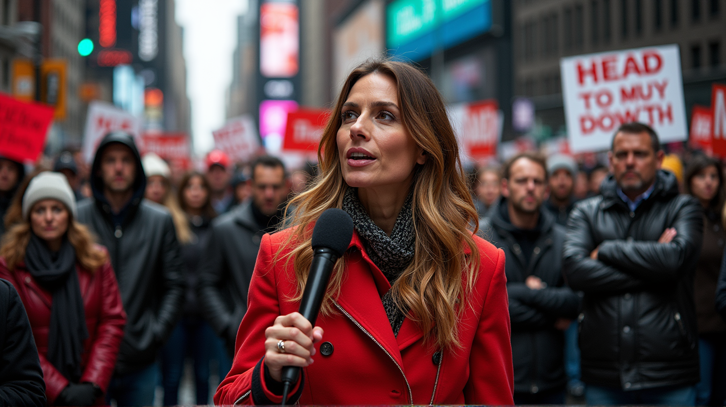 Brooke Shields and Actors’ Equity Rally in the Rain: A Broadway Revolution